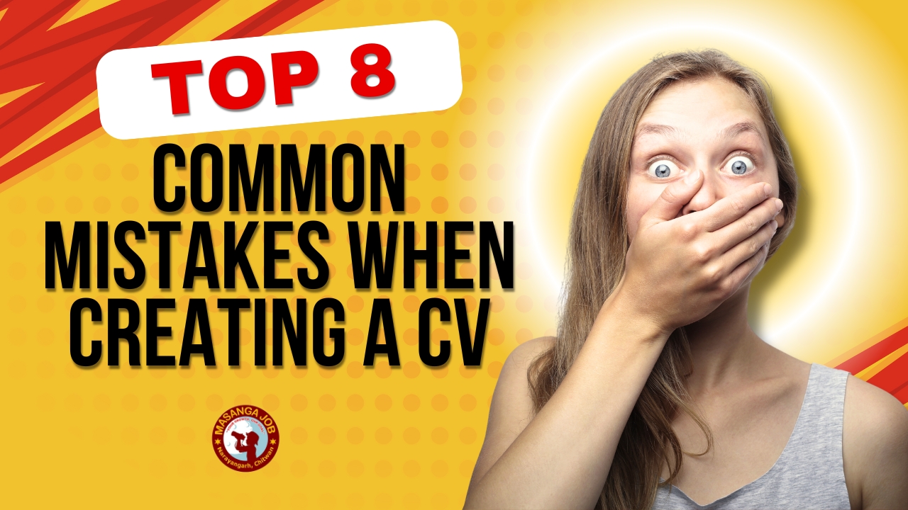 8 Common Mistake to Avoid for a Professional CV - Masanga Job